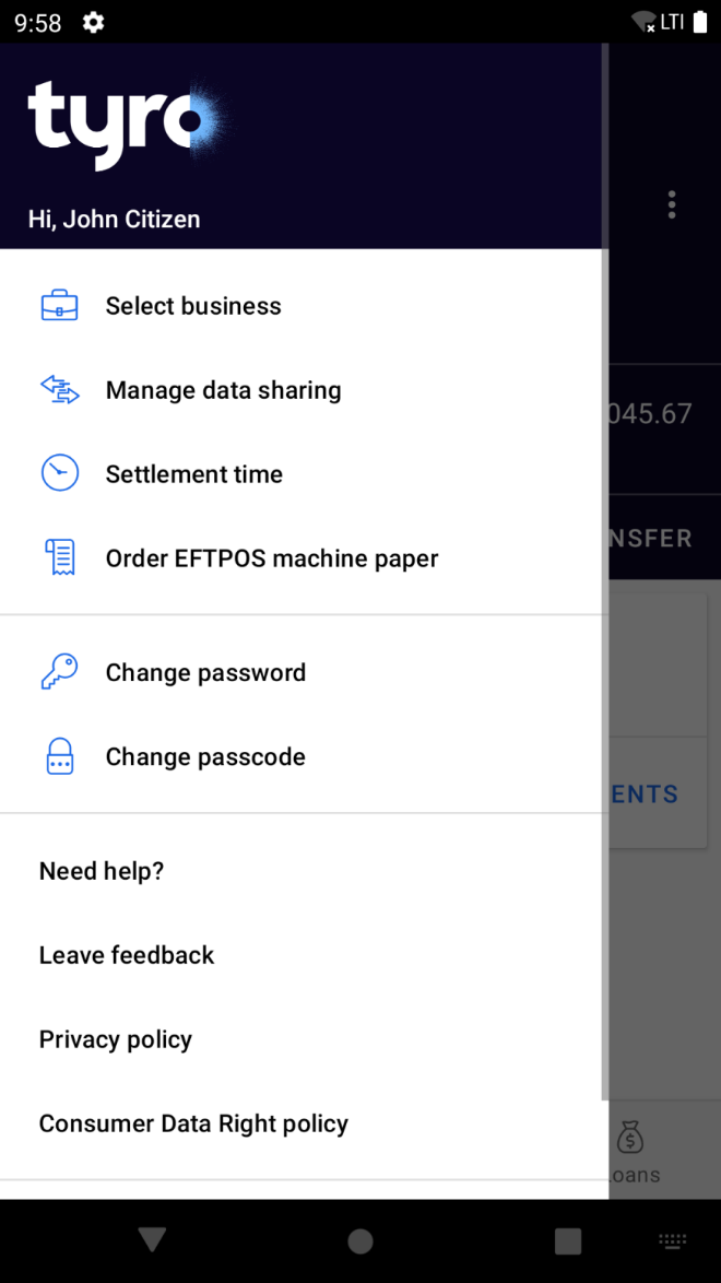 How to set up Face ID® or fingerprint login on the Tyro App