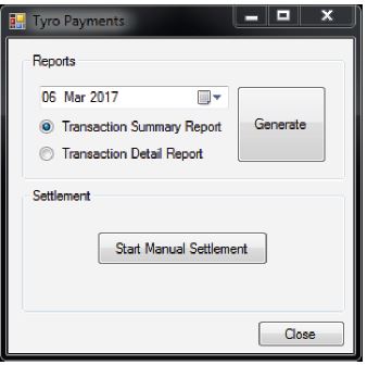 How to print reports from Tyro Payments program