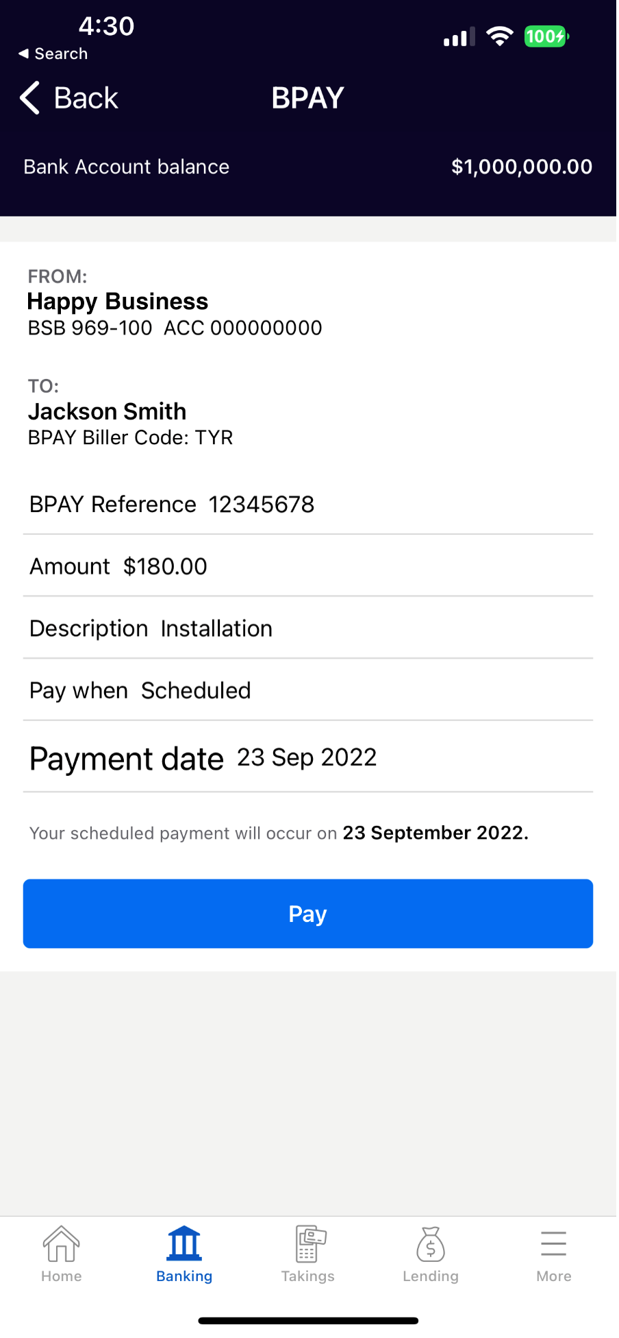 How to add a New BPAY Biller and process a BPAY payment