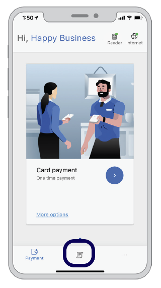 How do I view my transactions in the Tyro Go App?