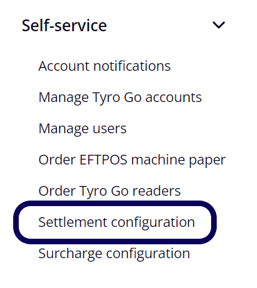 How to update the bank deposit text for your Tyro settlements