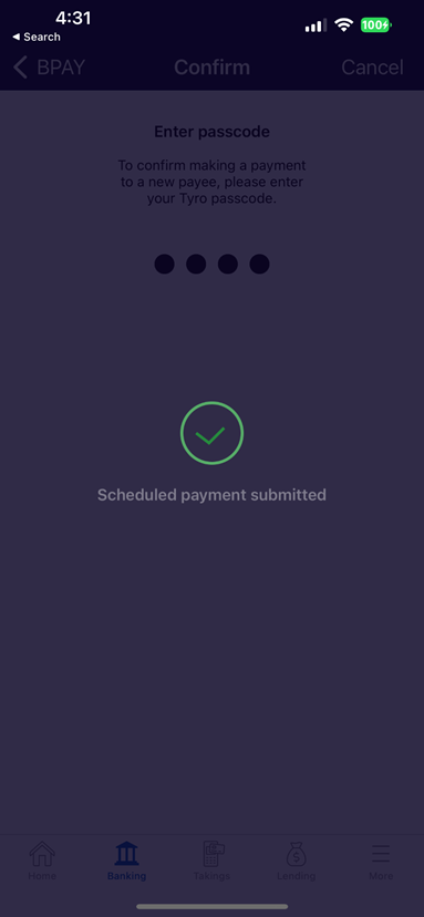 How to add a New BPAY Biller and process a BPAY payment
