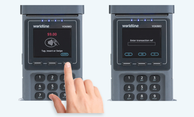 How do I process an Alipay+ transaction/refund on the Tyro EFTPOS machine?