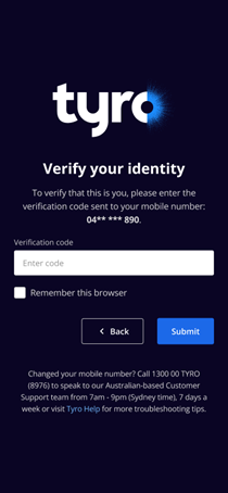 Multi-factor Authentication in Tyro