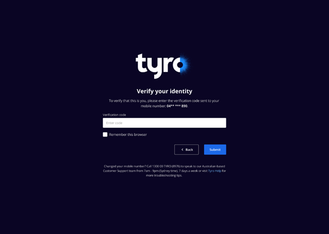 Multi-factor Authentication in the Tyro App and Portal