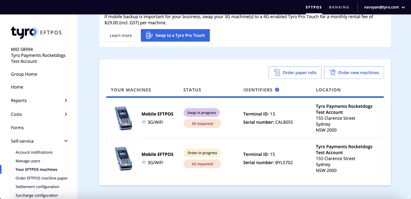 How can I order extra EFTPOS machines or accessories?