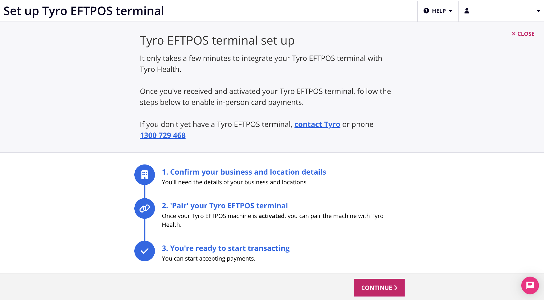 THO - How to pair your Tyro EFTPOS machine with Tyro Health Online