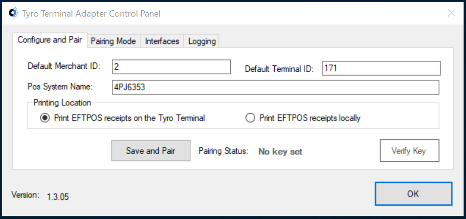 How to integrate a Tyro EFTPOS machine with the Tyro Terminal Adapter (TTA)