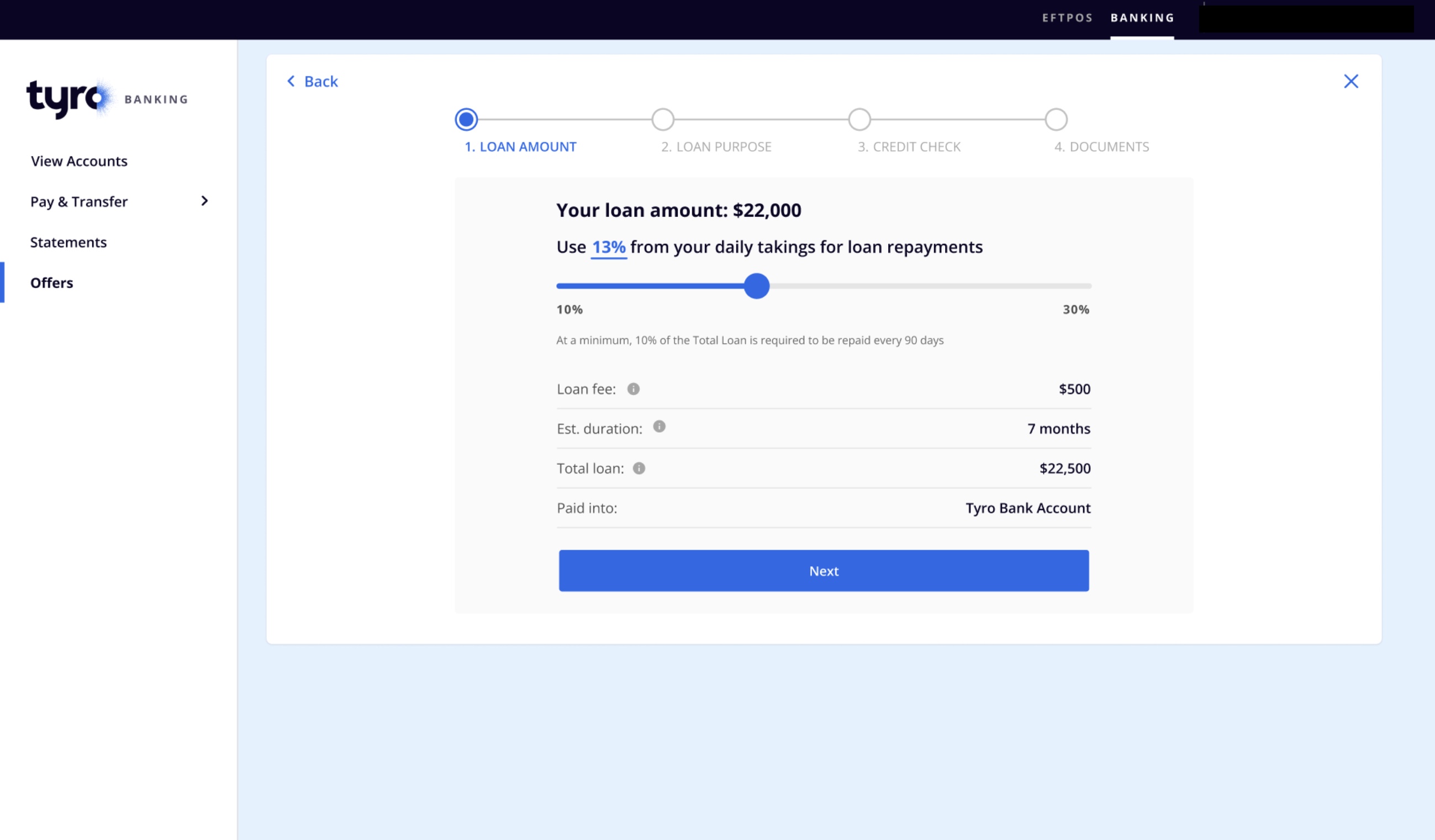 How to apply for a Tyro Business Loan